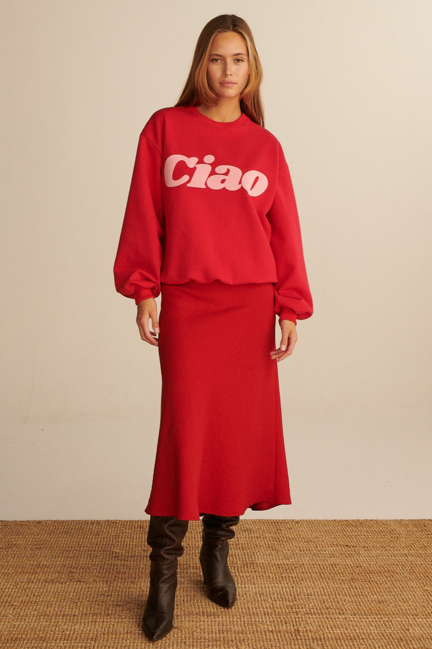 BLUZA CIAO RED – She Is Sunday